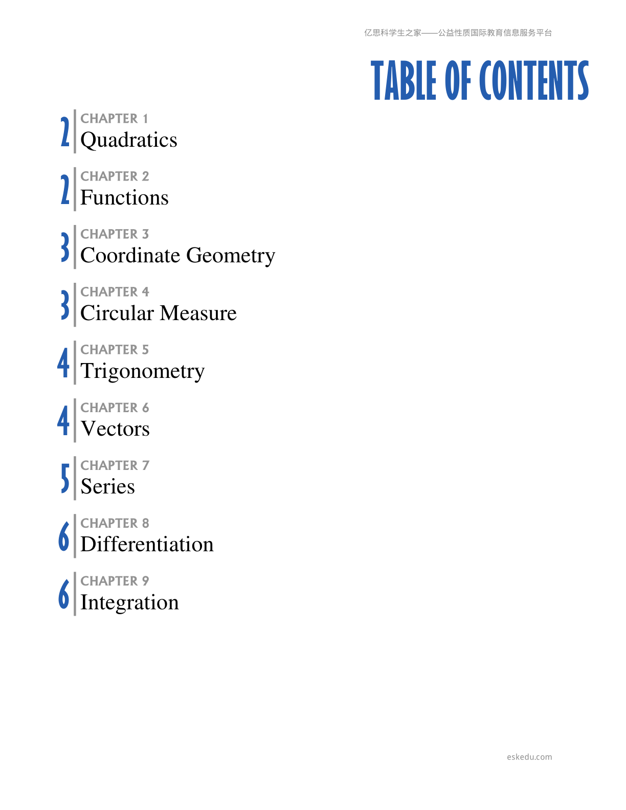 A-level CAIE(CIE)数学笔记-AS1-国际课程免费下载中心-亿思科学生之家