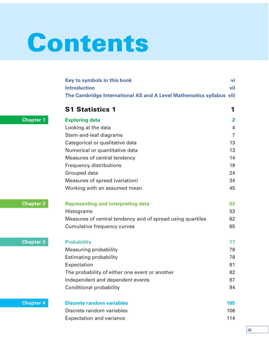 A-level CAIE(CIE)数学统计学教材-国际课程免费下载中心-亿思科学生之家